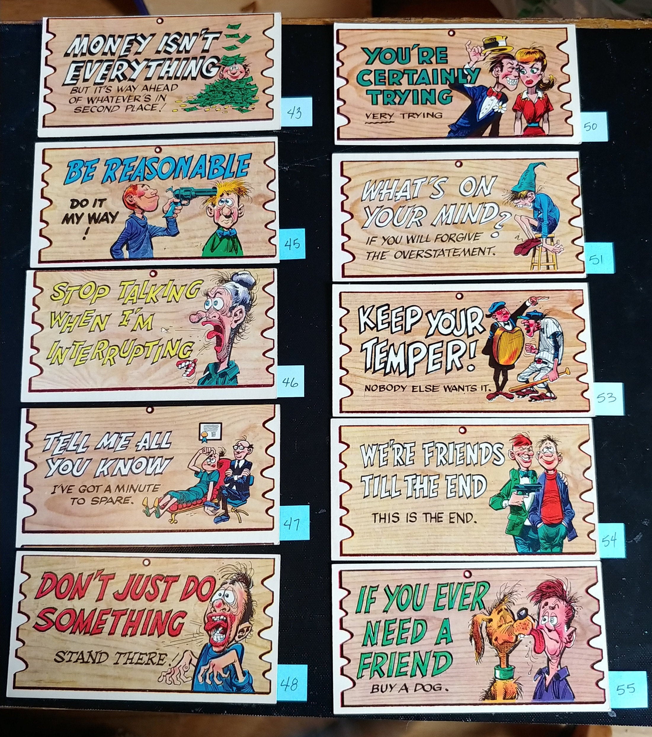Wacky Plak Cards Topps choose Style TOPPS 1959 - Etsy