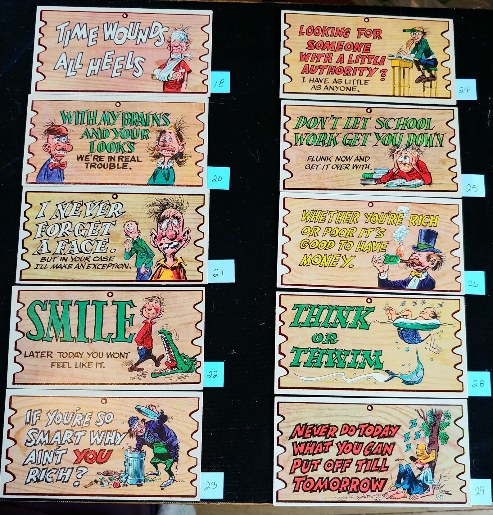 Wacky Plak Cards Topps choose Style TOPPS 1959 - Etsy