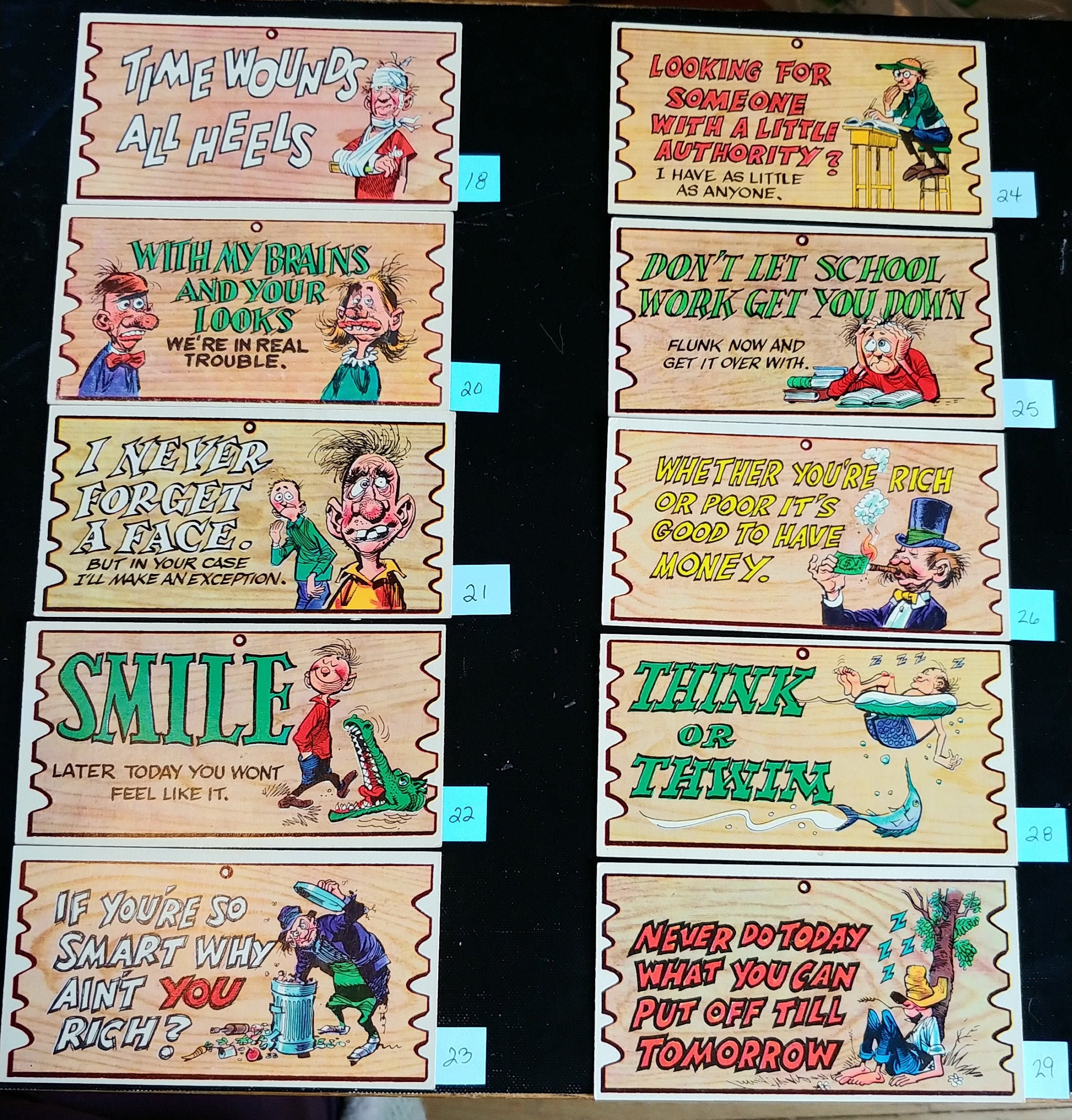 Wacky Plak Cards Topps choose Style TOPPS 1959 - Etsy