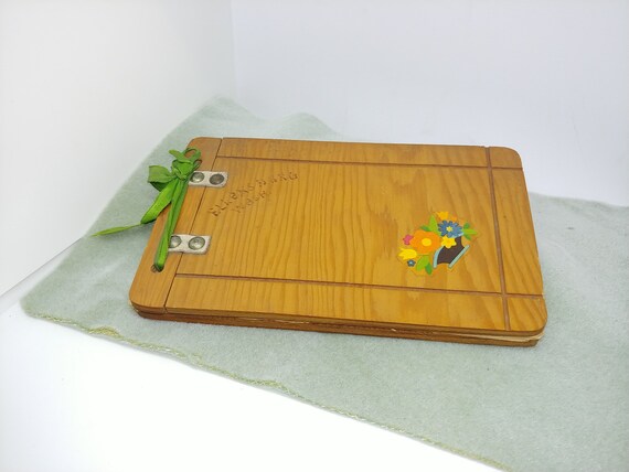 1940s Wood Autograph Notebook Hard Cover Ellensburg WA on | Etsy