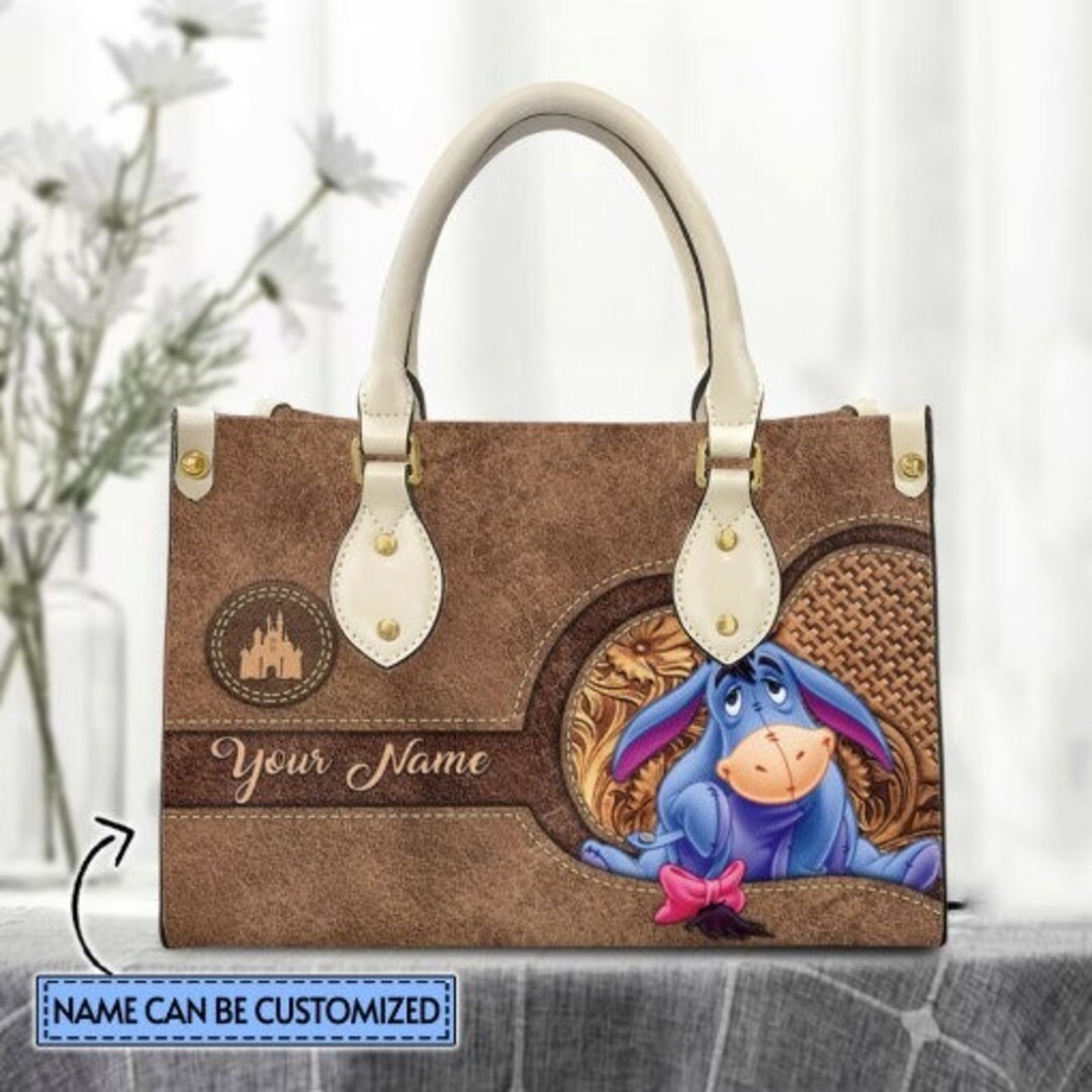 Custom Name Eeyore Leather Handbag Winnie the Pooh Eeyore - Etsy