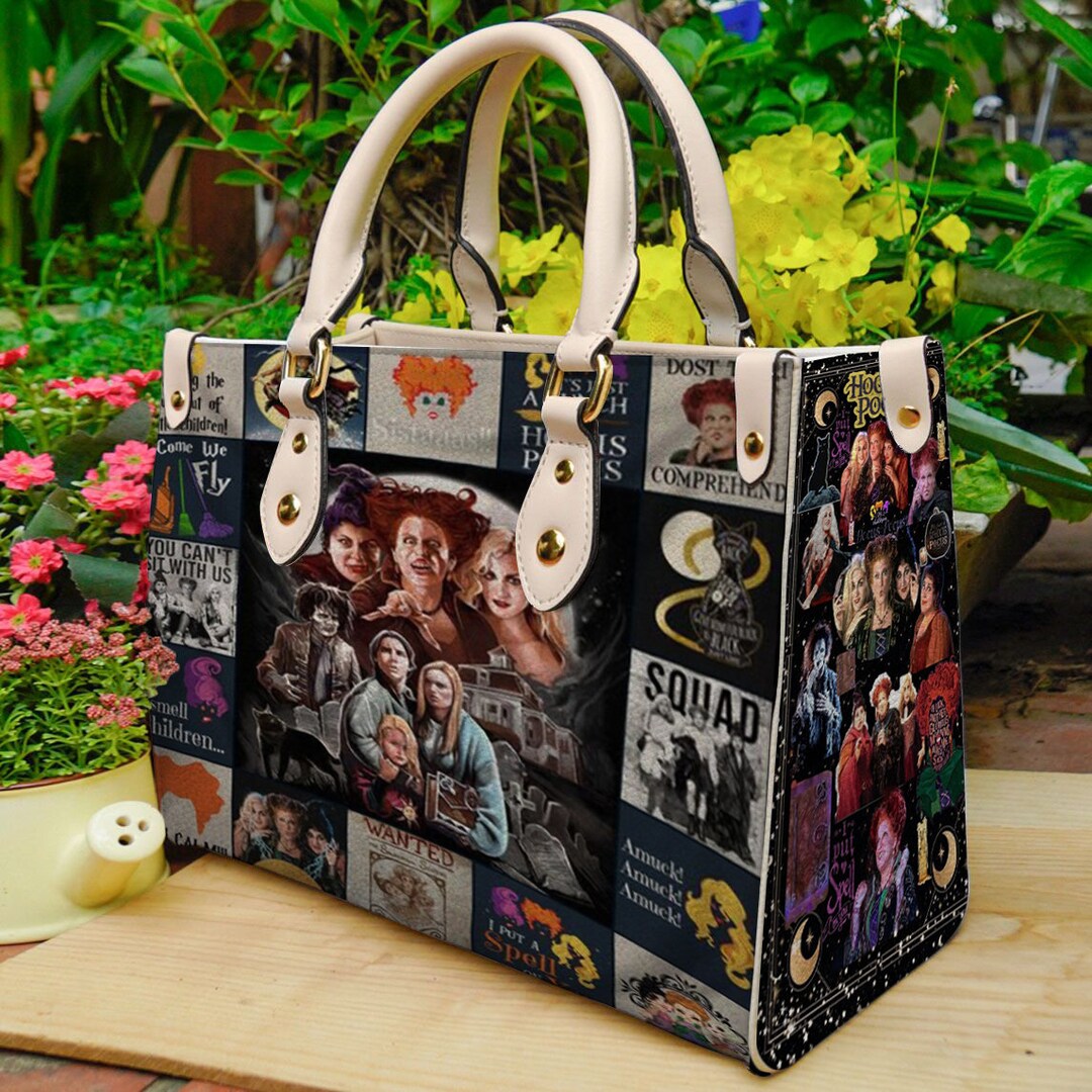 Hocus Pocus Leather Bagshocus Pocus Lovers Handbaghocus - Etsy