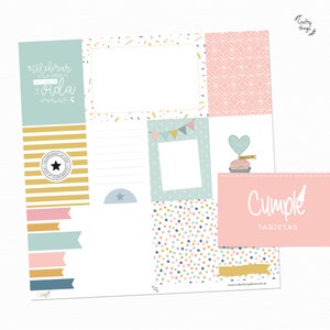 BIRTHDAY Kit, Digital Collection, Digital Scrapbooking Paper, Printable ...