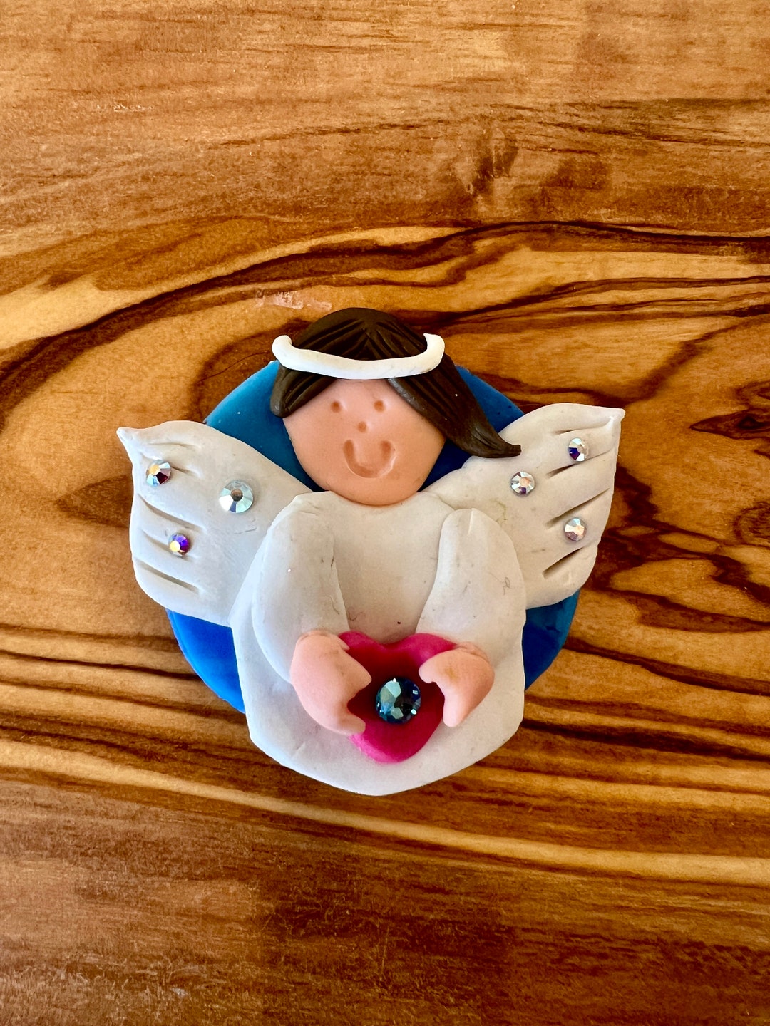 Angel Badge Reel, Polymer Clay Badge, Retractable Badge Reel, Badge ...