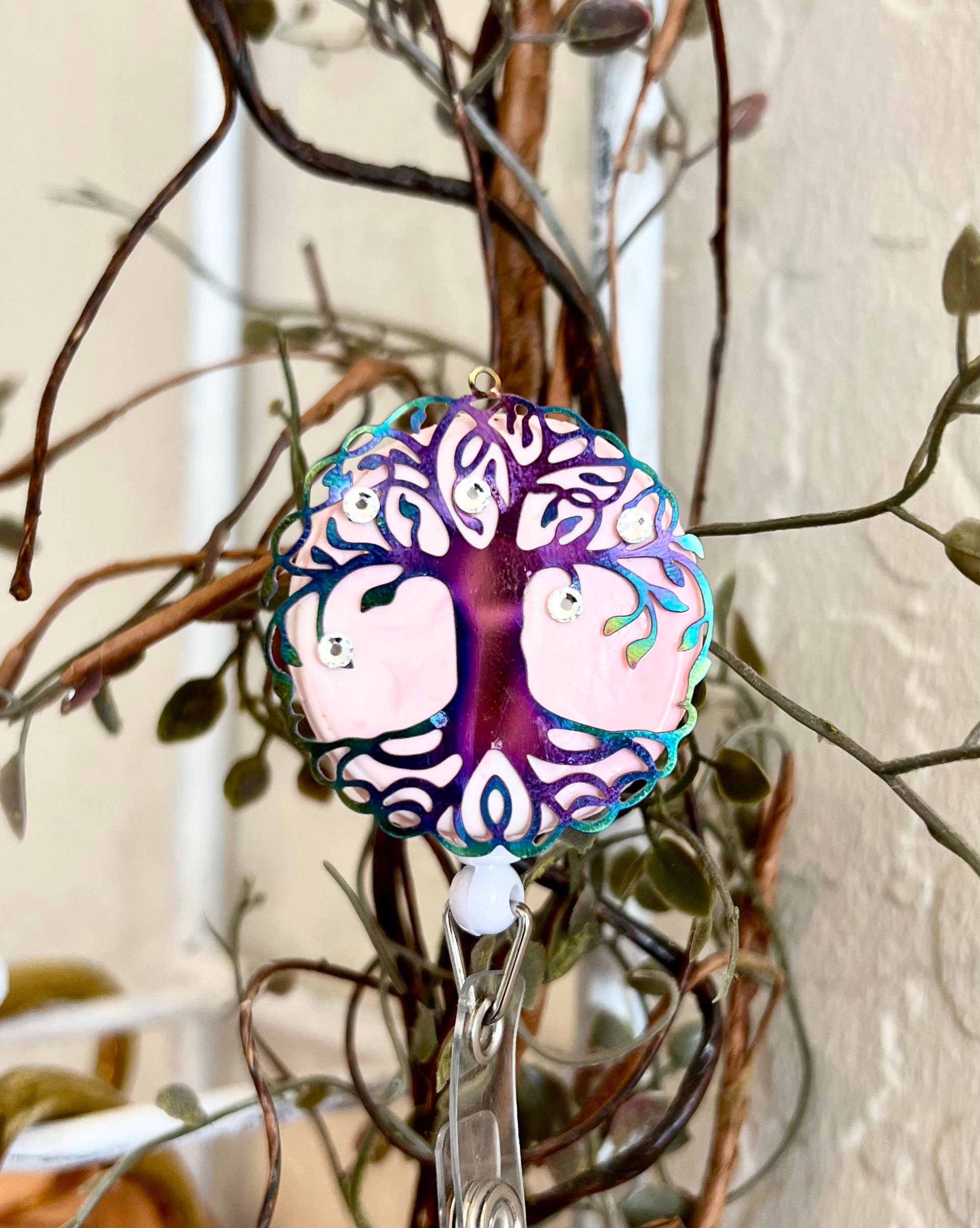 Tree of Life Badge Reel Tree Badge Holder Nurse Badge Reel - Etsy