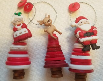 Santa ornaments | Etsy