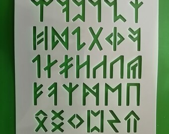 Viking Runes Stencil - Etsy UK