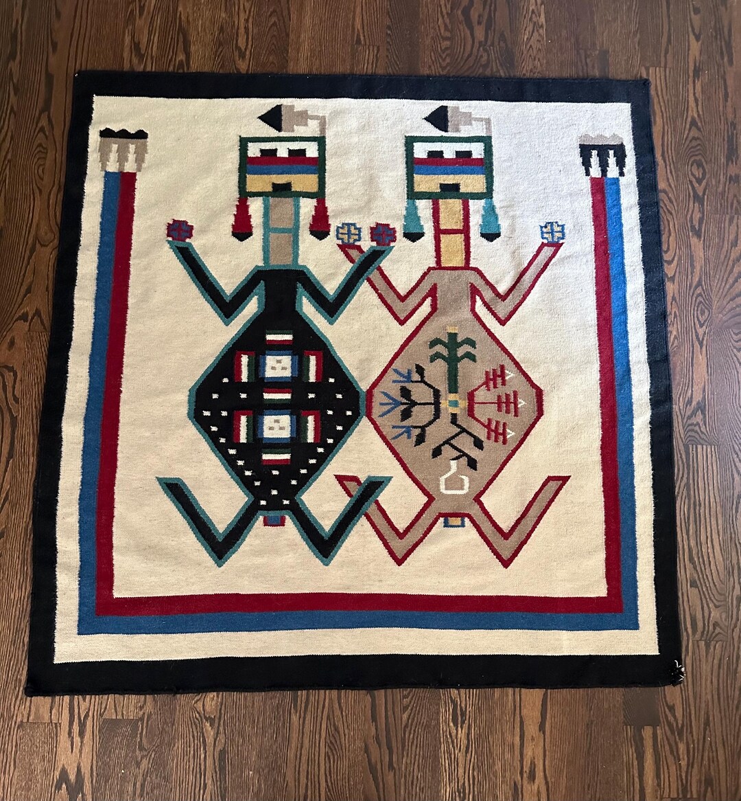 Native Indian Rug, Indigenous Textiles, Woven Rug, Large Wall Art ...