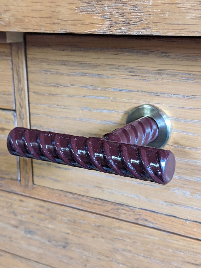 Steampunk Rebar Cabinets Door Handles Rustic Handles Modern - Etsy