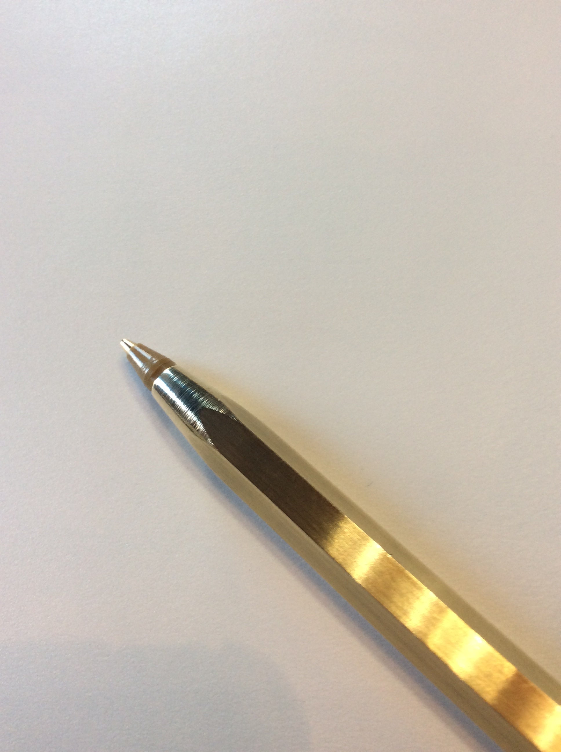 Big - Pal Hex Pen With a Wood Cap, Ballpoint Pen, Brass Pen, 100% ...
