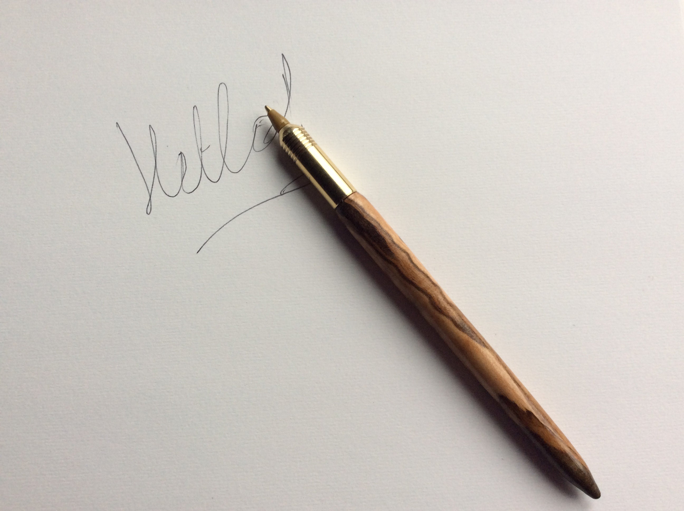 Ooh La La Pen Ballpoint Pen Brass Pen Brass and Wood Pen - Etsy