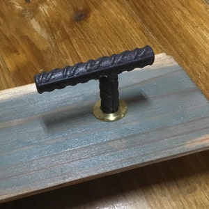 Steampunk Rebar Cabinets Door Handles, Rustic Handles, Modern ...