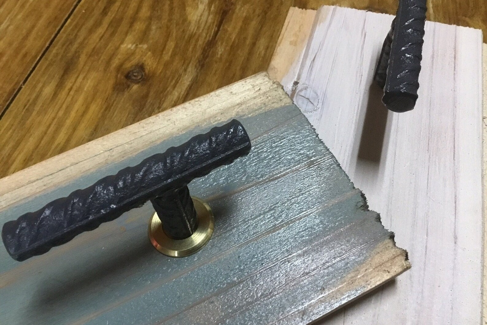 Steampunk Rebar Cabinets Door Handles Rustic Handles Modern - Etsy