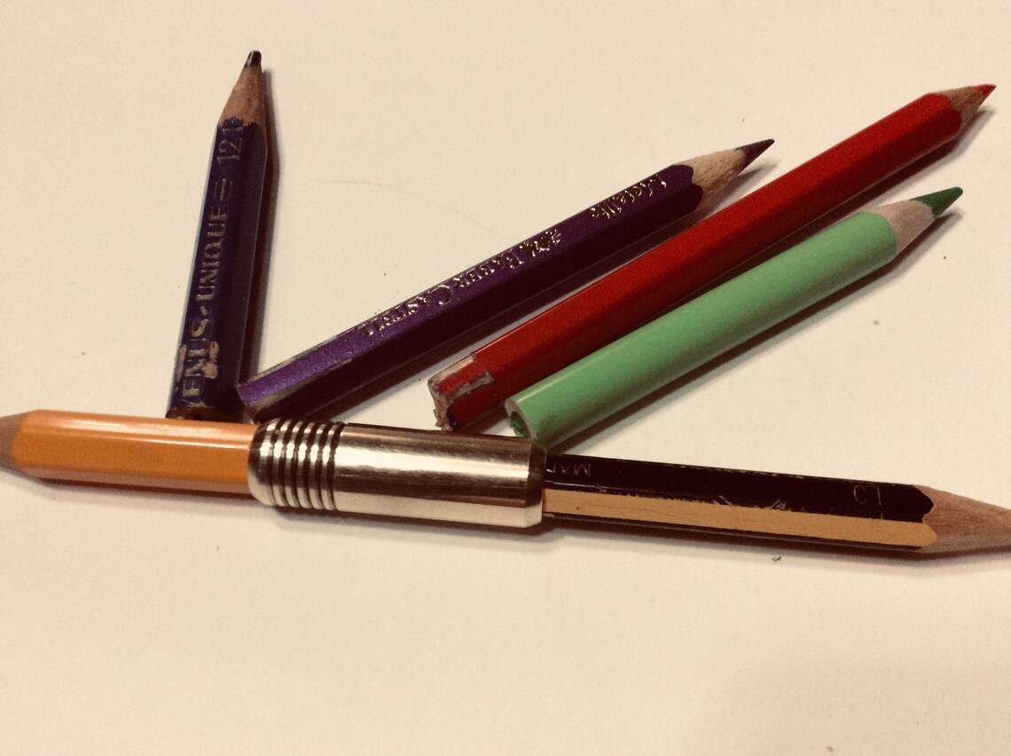 Dual Art Companion - Dual Pencil Extender, Double Pencil Holder, Pencil ...