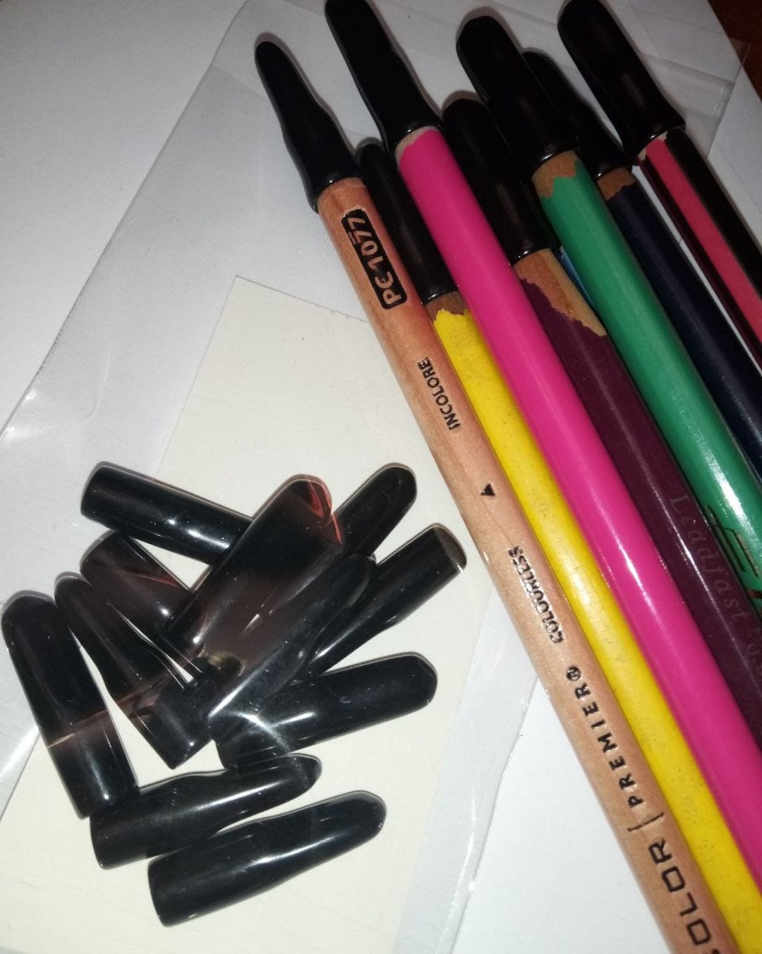 Pencil Protectors Pencil Caps Plastic Set of Pencil Protectors Coloring ...