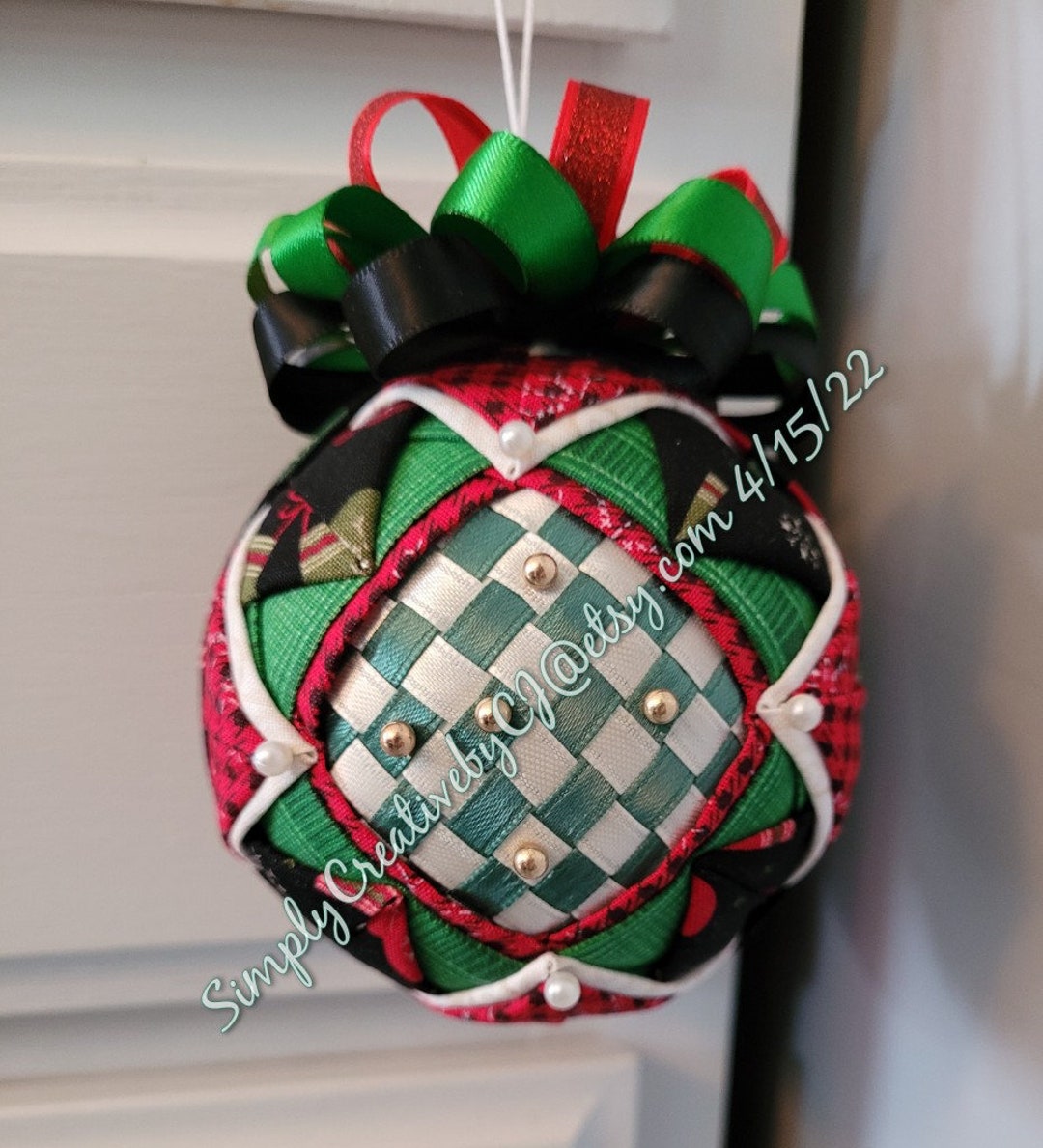 No Sew Checkerboard Ornament PDF Quilt Block PATTERN - Etsy