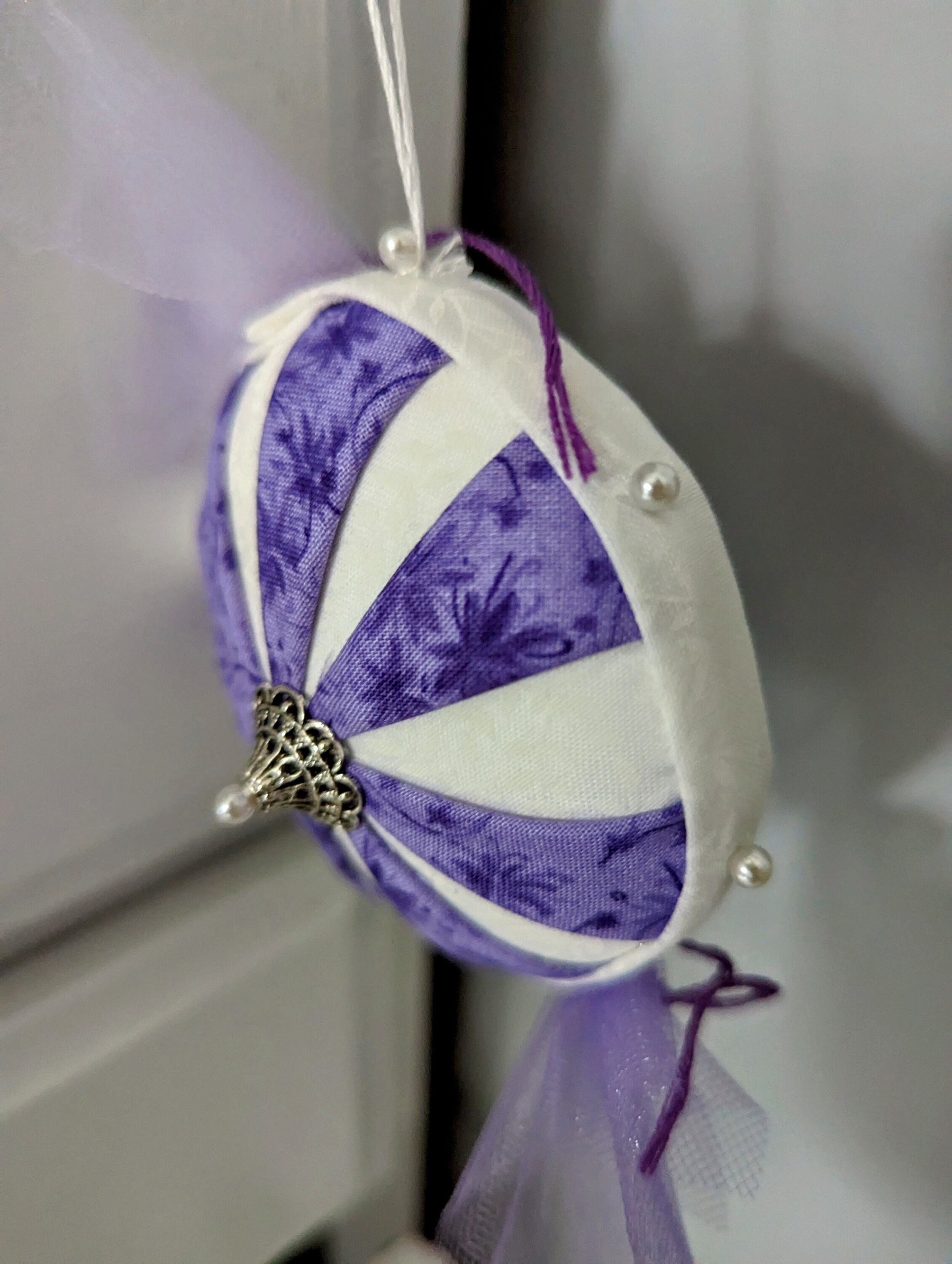 Purple Peppermint Candy 2 Ornament - Etsy
