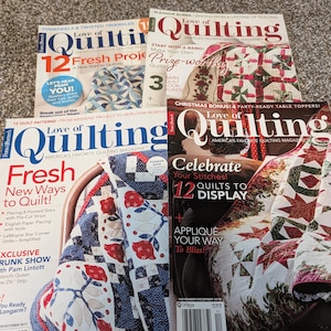 For the Love of Quilting Magazines - Etsy