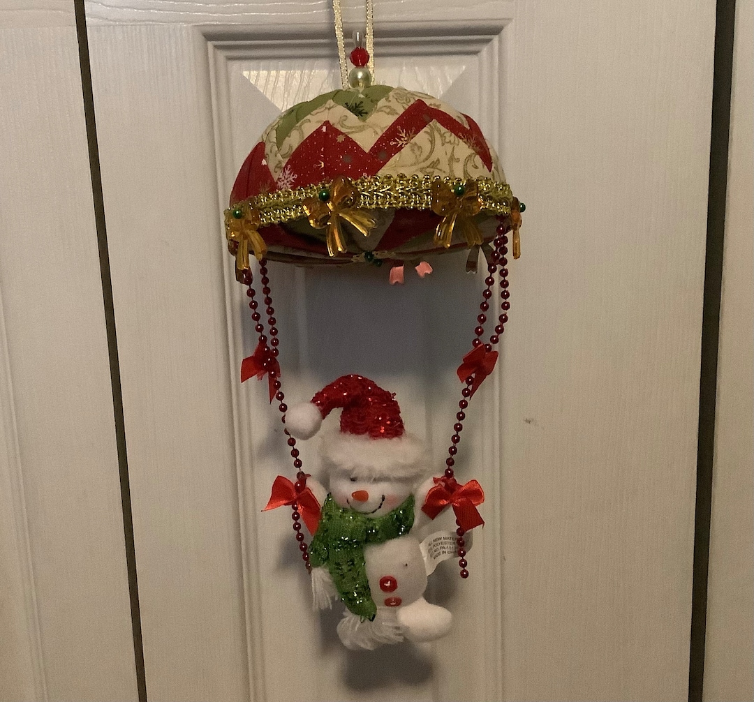 Parachute Snowman Ornament Christmas - Etsy
