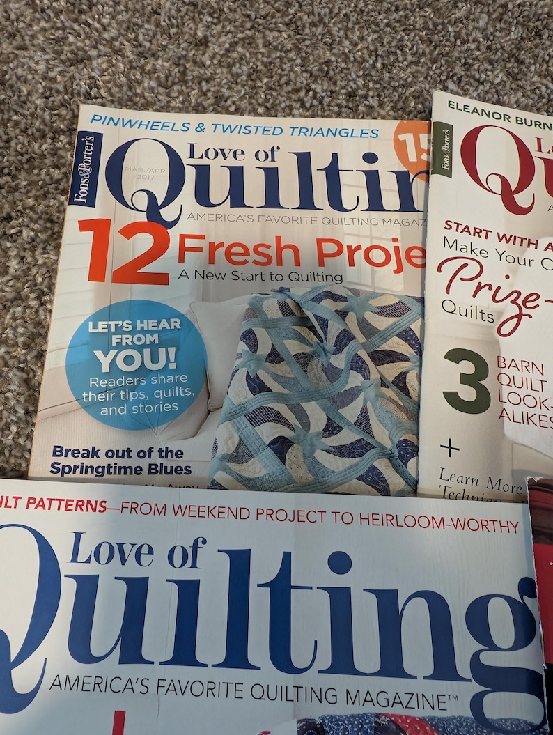For the Love of Quilting Magazines - Etsy