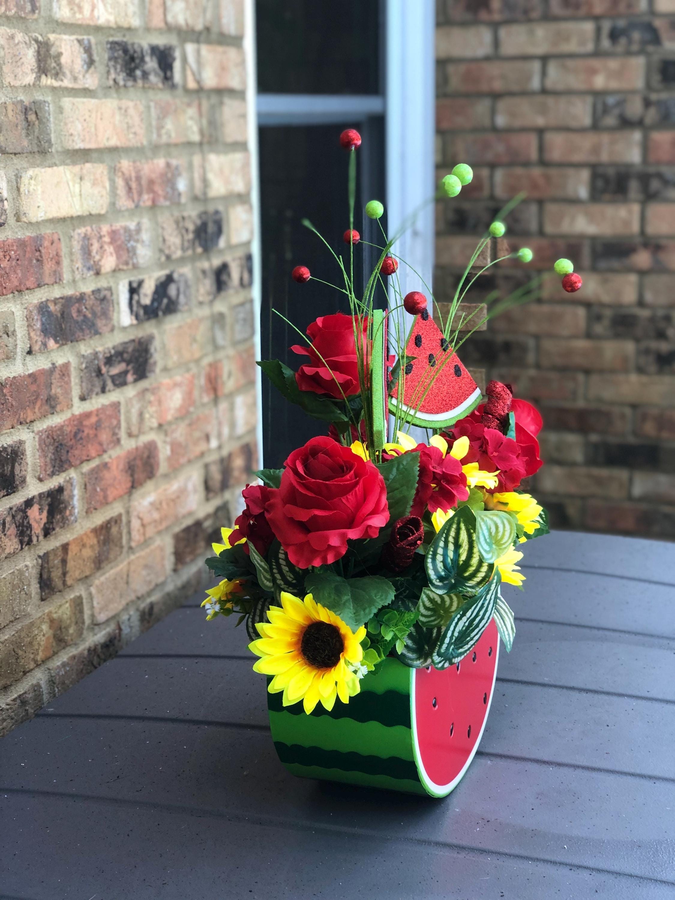 Watermelon Table Centerpiece, Summer Table Decor, Front Porch Decor ...
