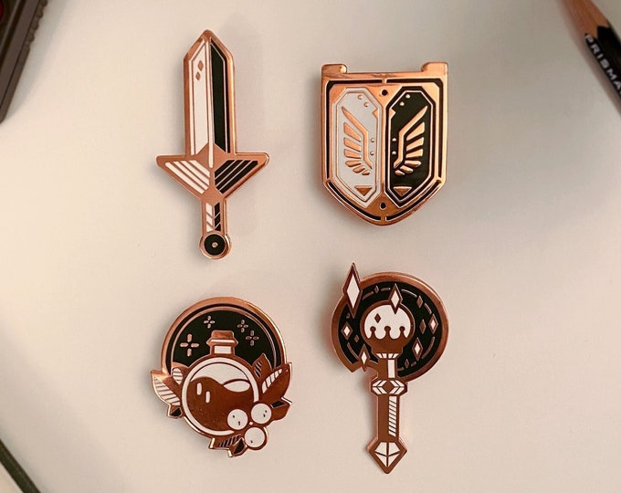 Adventure Pack, Retro Video Game Enamel Pins - Etsy