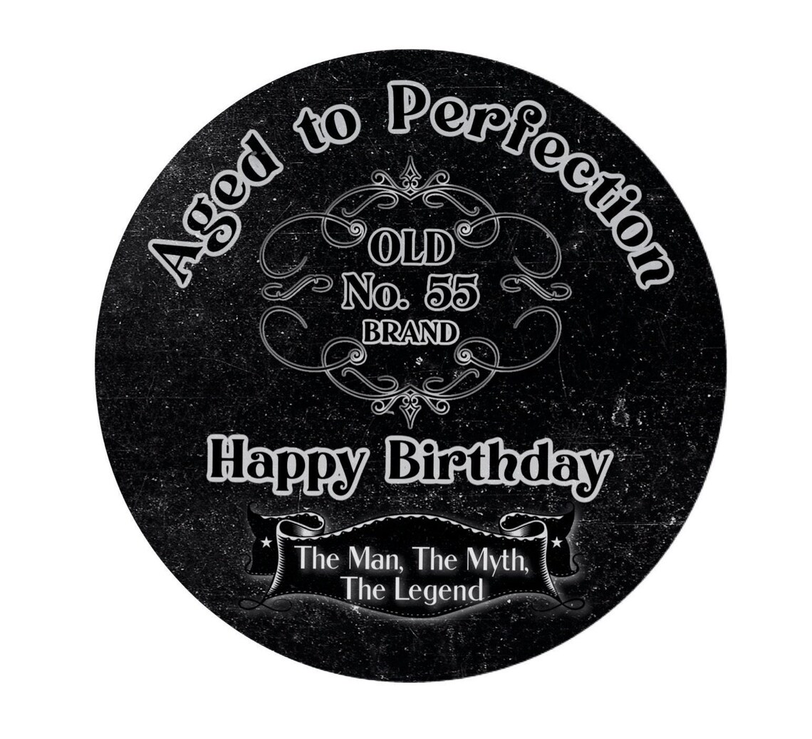 Aged To Perfection Cake Topper Cupcake Toppers Sugar Sheet Etsy