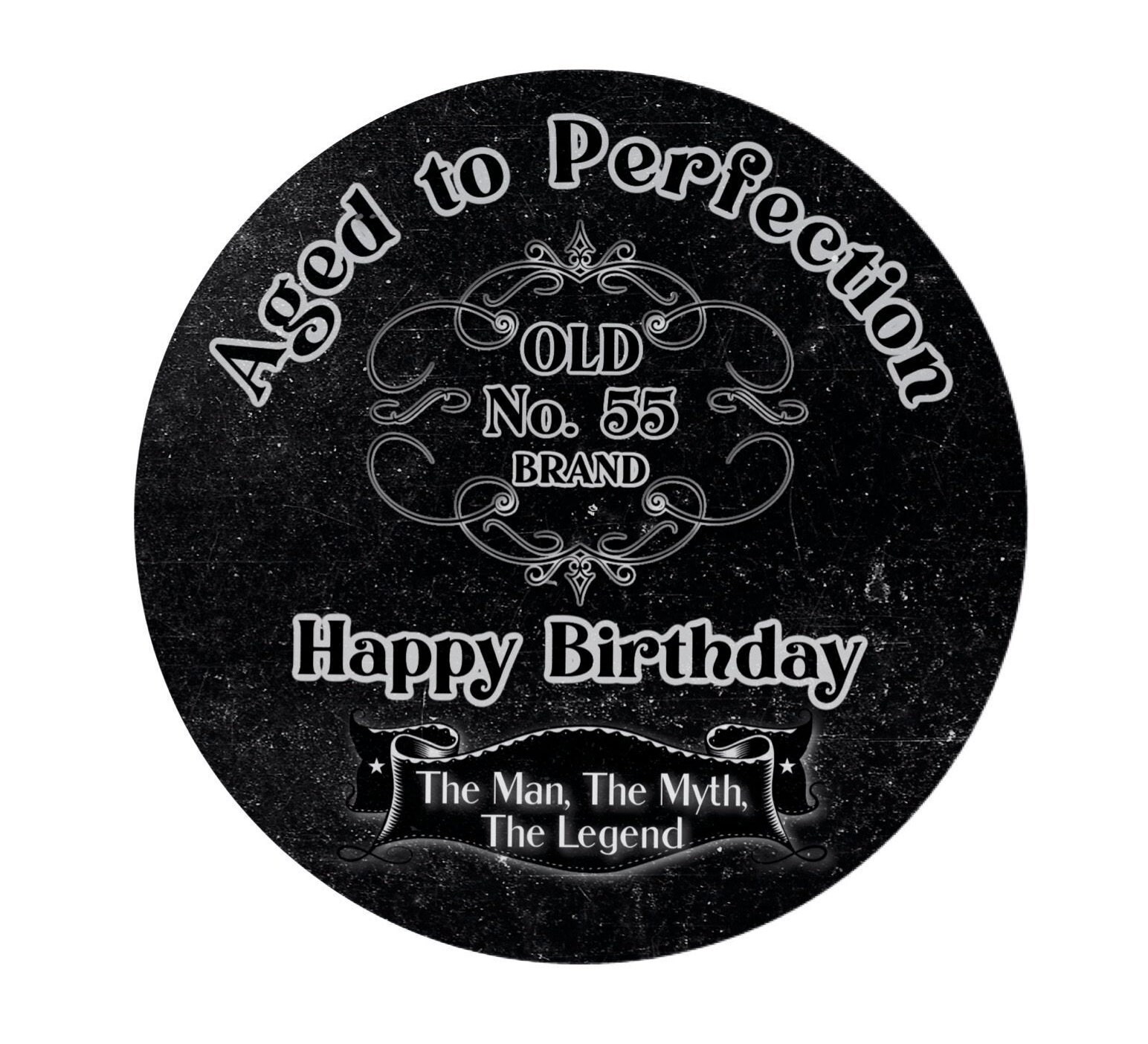 Aged To Perfection Cake Topper Cupcake Toppers Sugar Sheet Etsy