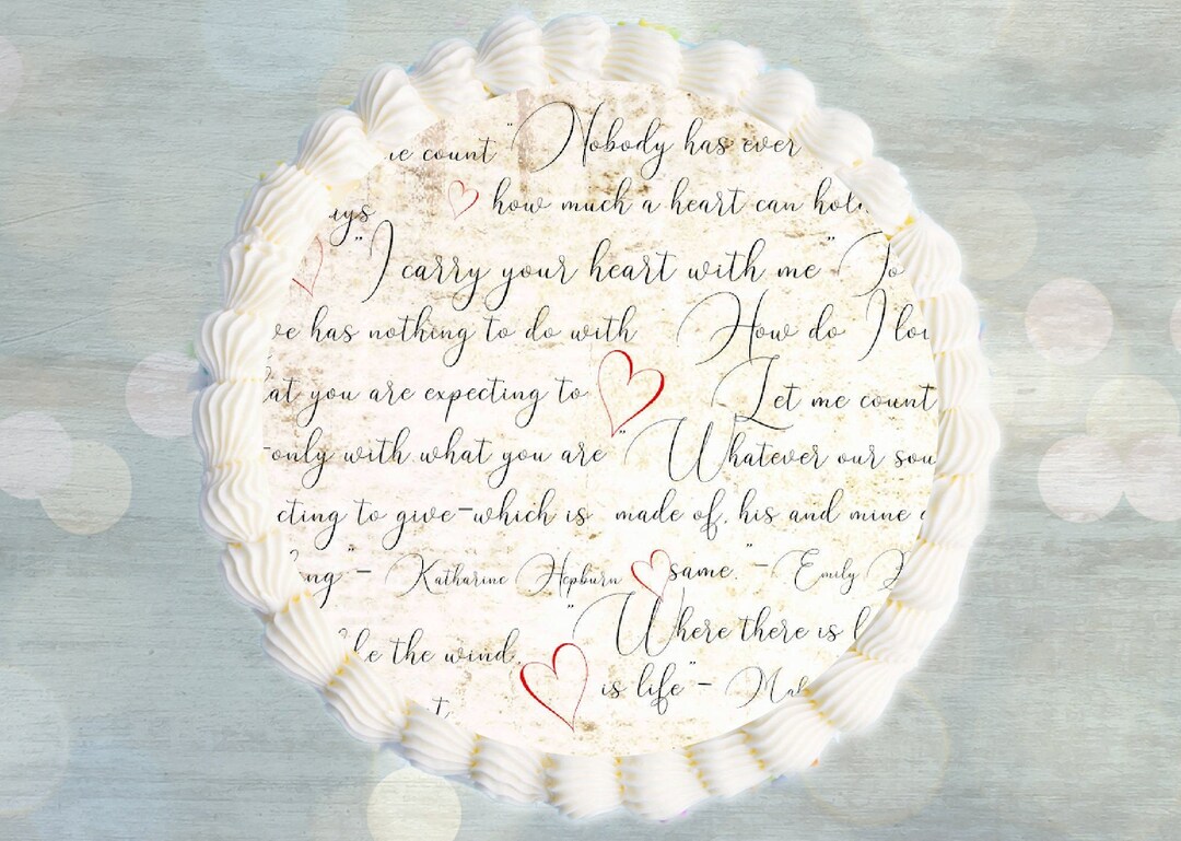 Love Letter Edible Image, Valentines Day, Oreo Cookie Images, Icing ...
