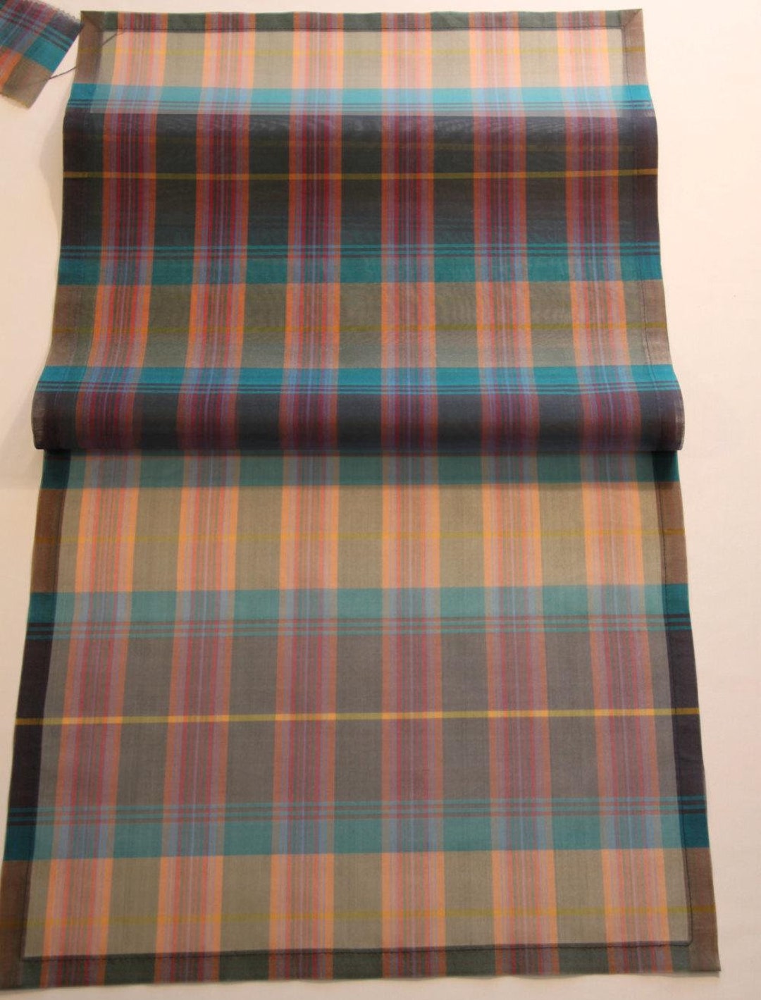 Tailor-made Tartan Silk Table Runner, Swiss Haute Couture Fabric ...