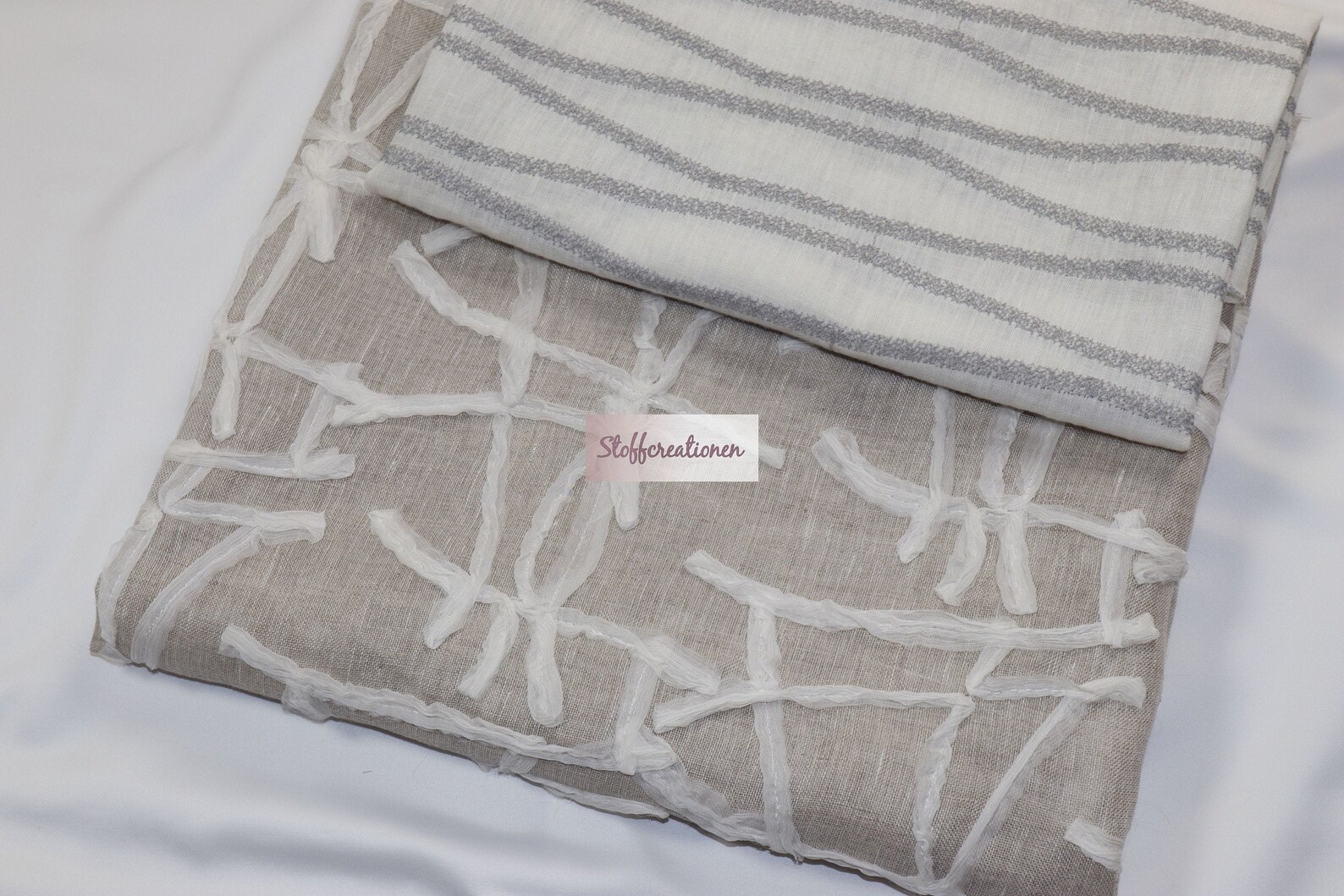 Belgian Linen Fabrics Couture Linen Fabric Embroidered Linen | Etsy