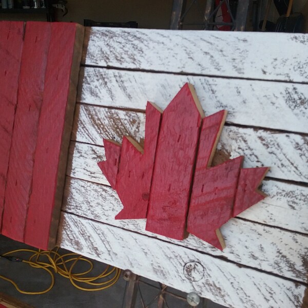 Wooden Canadian Flag - Etsy Canada