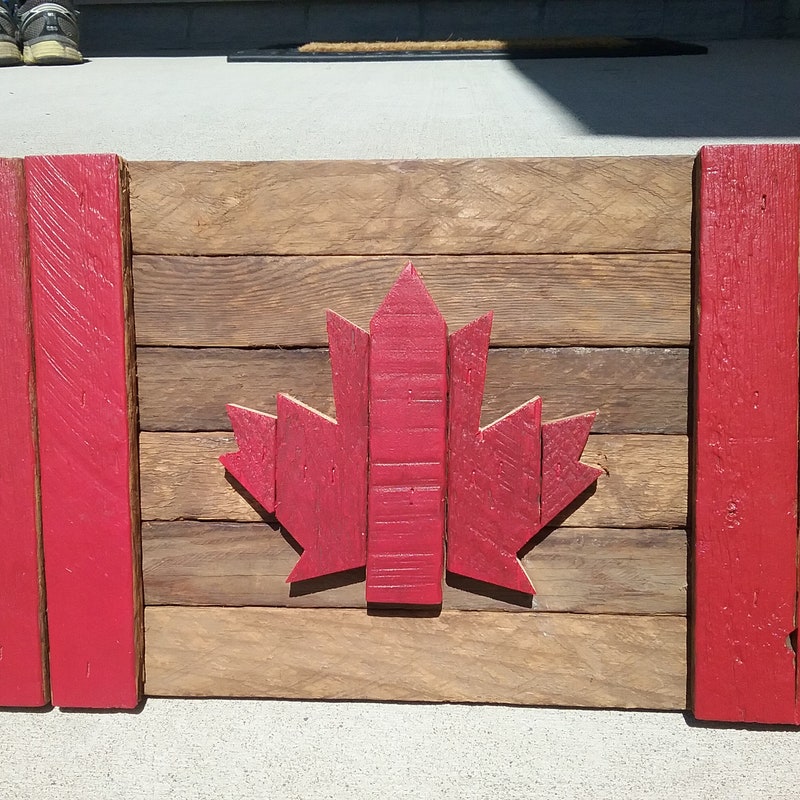 Wooden Canadian Flag - Etsy Canada