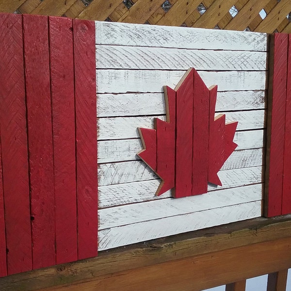 Wooden Canadian Flag - Etsy Canada