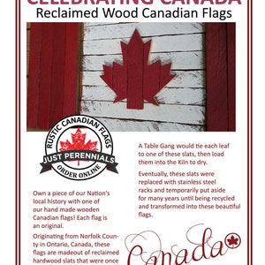 Canada Flag Vintage Wood Craft Outdoor Decor Rustic Wall Sign Canada ...