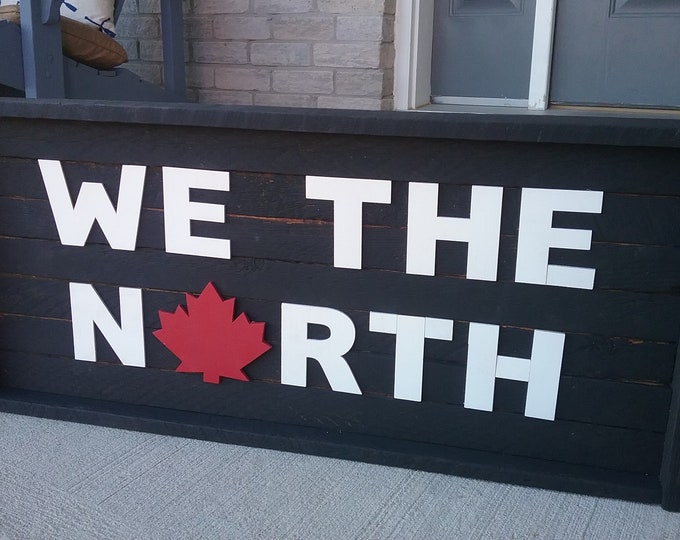 Handmade Rustic Wood Canadian Flag | Canada Decor and Gift | Made in ...