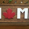 Canada Flag Vintage Wood Craft Outdoor Decor Rustic Wall Sign Canada ...