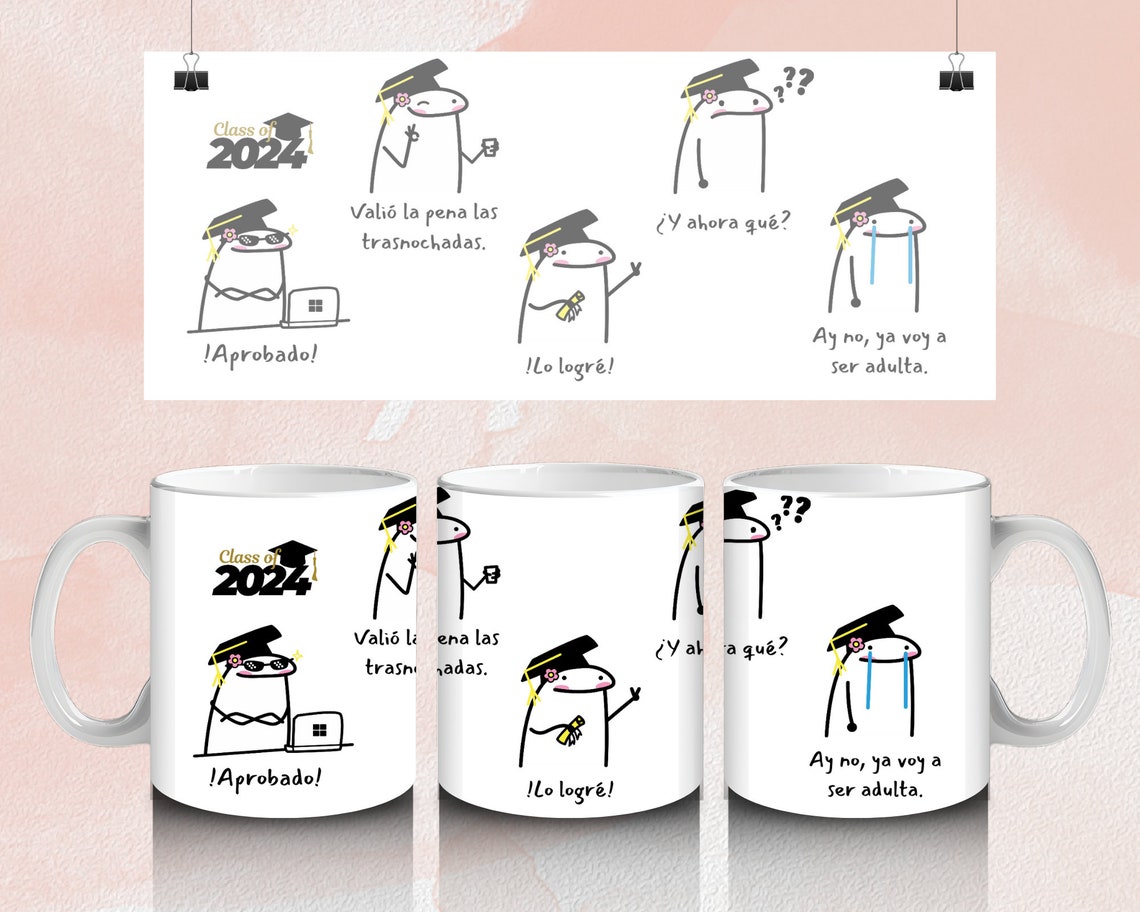 PNG Flork Graduation 2024 Boy, Girl Mug 11oz Sublimation - Etsy