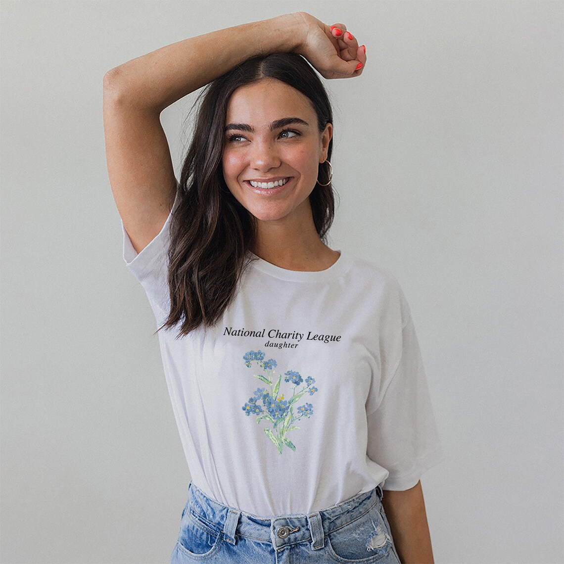 NCL Mom & Daughter Forget Me Not Tee - Etsy