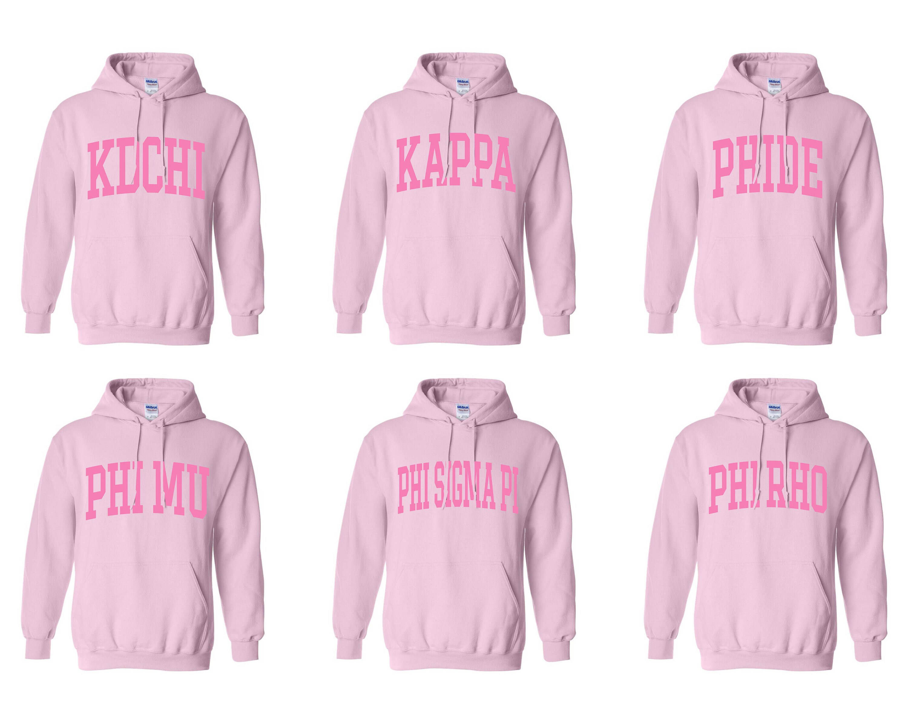 Collegiate Baby Pink Hoodie / Available for Multiple Organizations ...