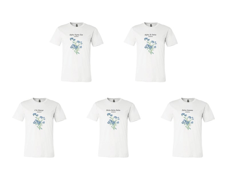 Forget Me Not Alumna Tee / Available for Multiple - Etsy