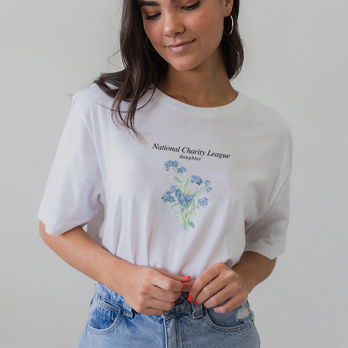 NCL Mom & Daughter Forget Me Not Tee - Etsy