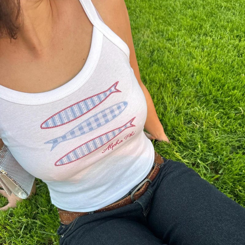 Sorority Fitted Tee - Etsy
