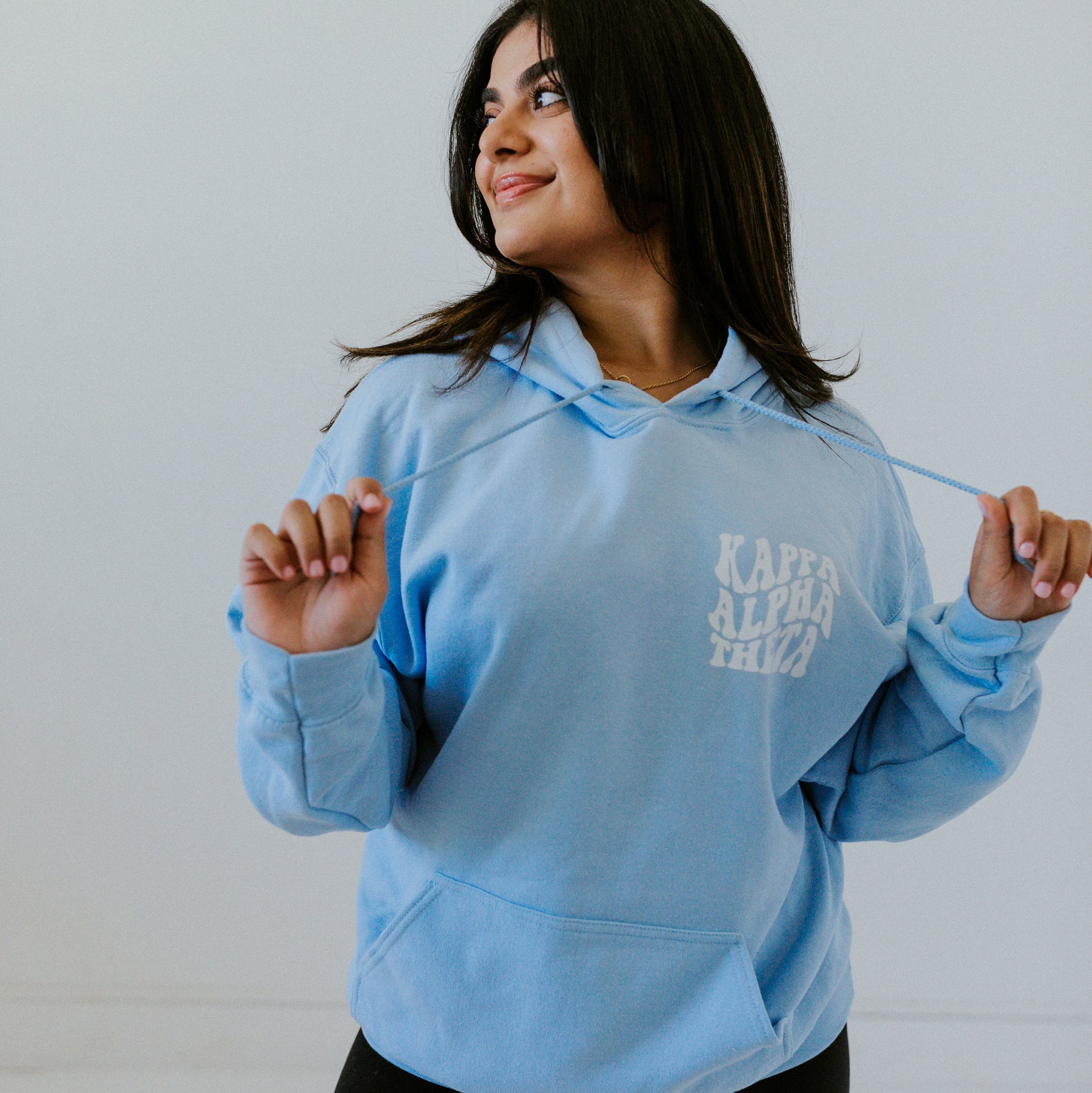 Funky Baby Blue Hoodie / Baby Blue Sorority Hoodie / Blue - Etsy