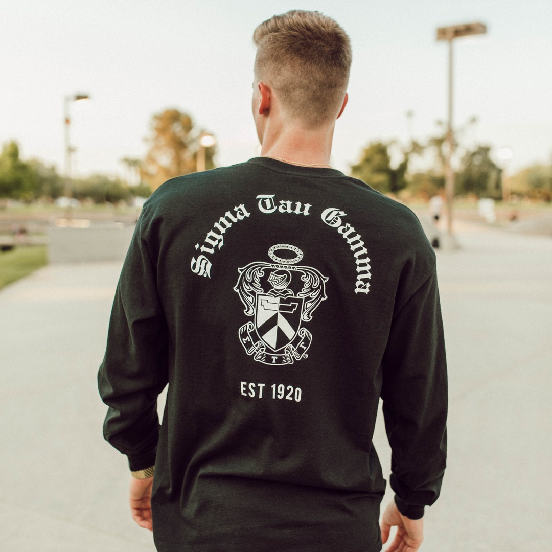 Crest Long Sleeve / Available for Multiple Fraternities! / Greek Gifts / Greek Fraternity T ...