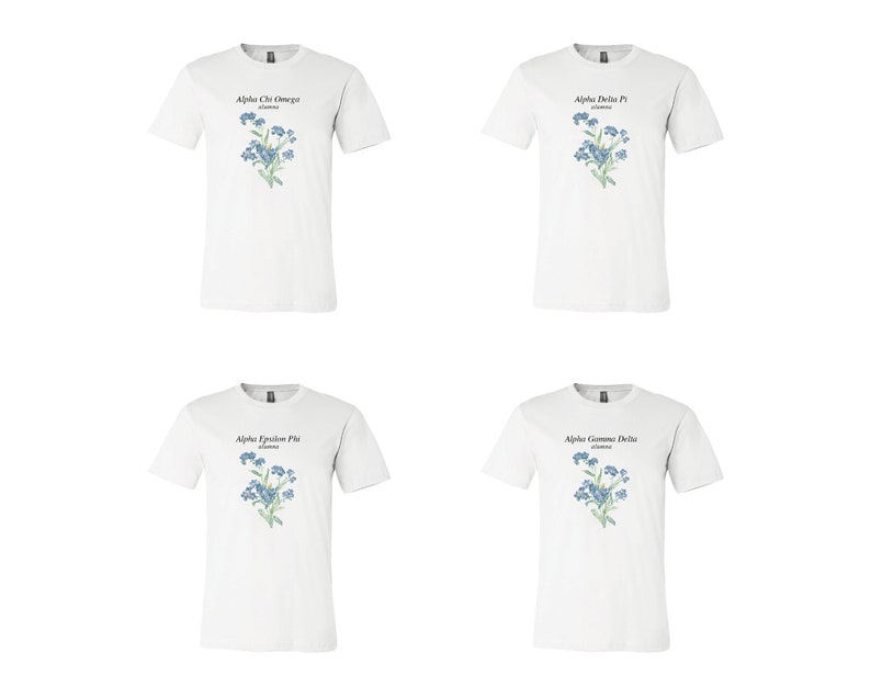 Forget Me Not Alumna Tee / Available for Multiple Organizations ...
