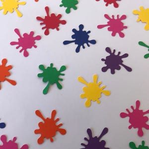 Paint Splatter Confetti - Paint Confetti - Art Party Decor - Art ...