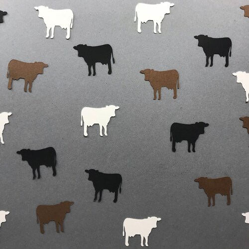 Cow Confetti Cow Party Decorations Farm Animal Confetti - Etsy