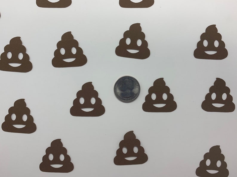 Poop Emoji Confetti Emoji Confetti Poop Birthday Party - Etsy