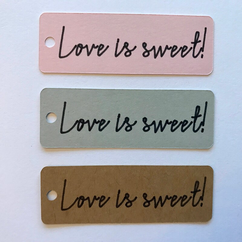 Love is Sweet Tags - Etsy